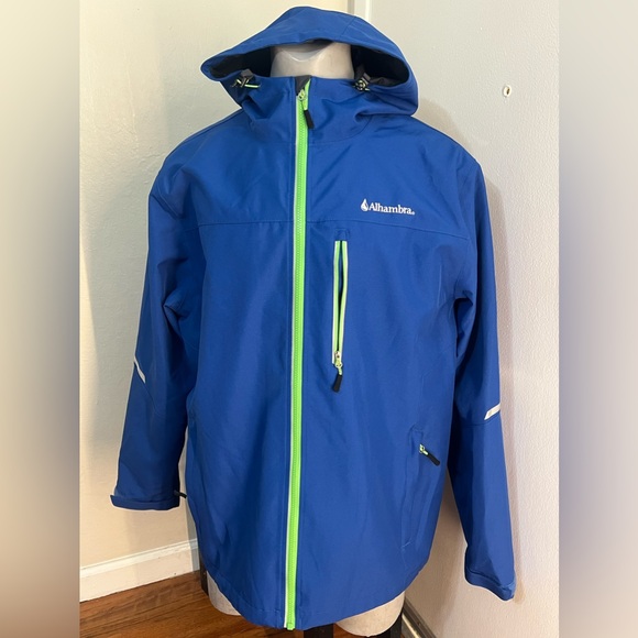Cintas | Jackets & Coats | Alhambra Blue Hooded Jacket Primo Water Rain ...